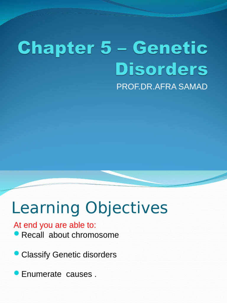 Classify Genetic Disoder 001 Bds | PDF | Genetic Disorder | Down Syndrome