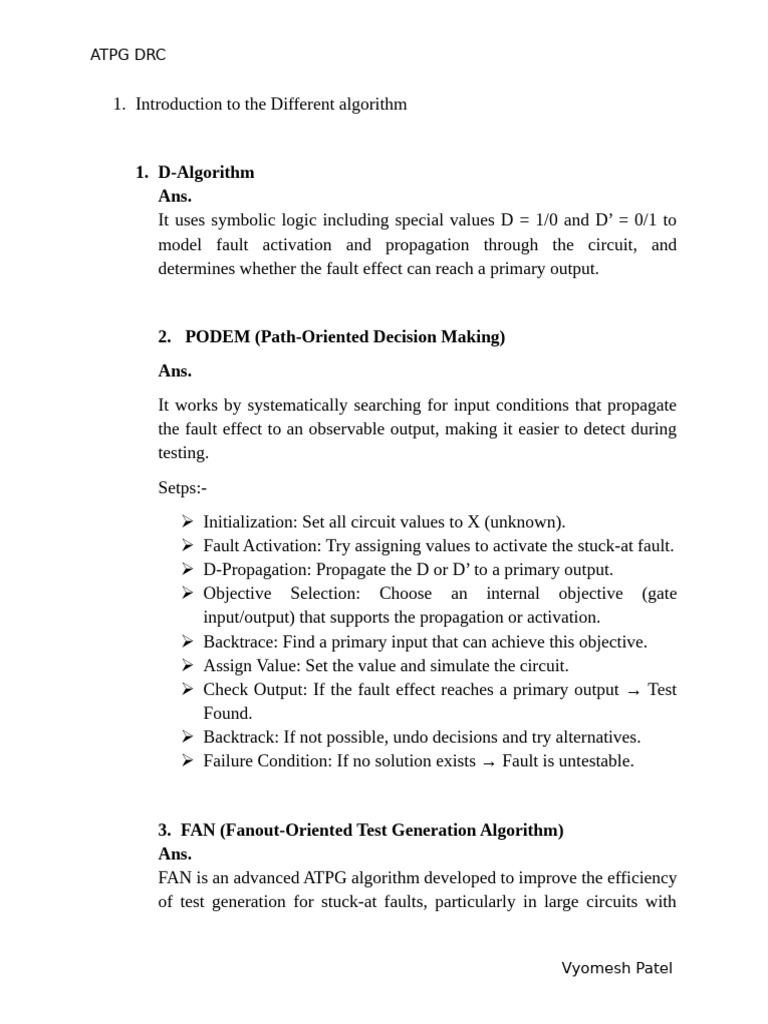 ATPG DRC Reverse Question | PDF | Algorithms | Theoretical Computer Science