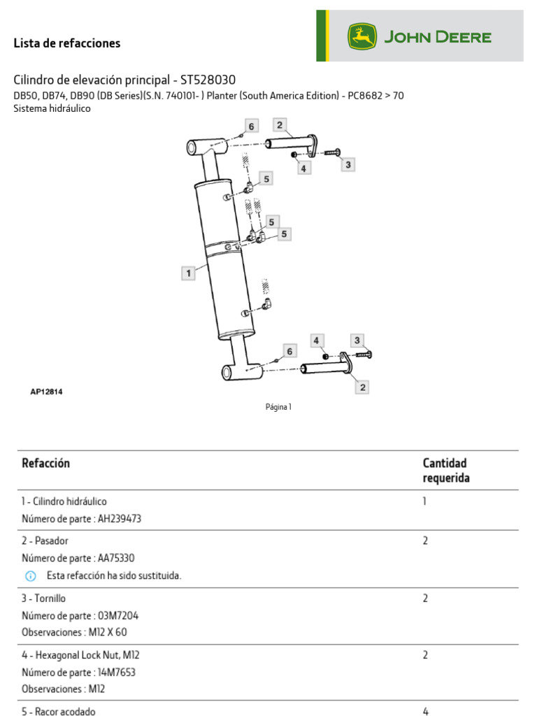 Cilindro de Elevacion | PDF