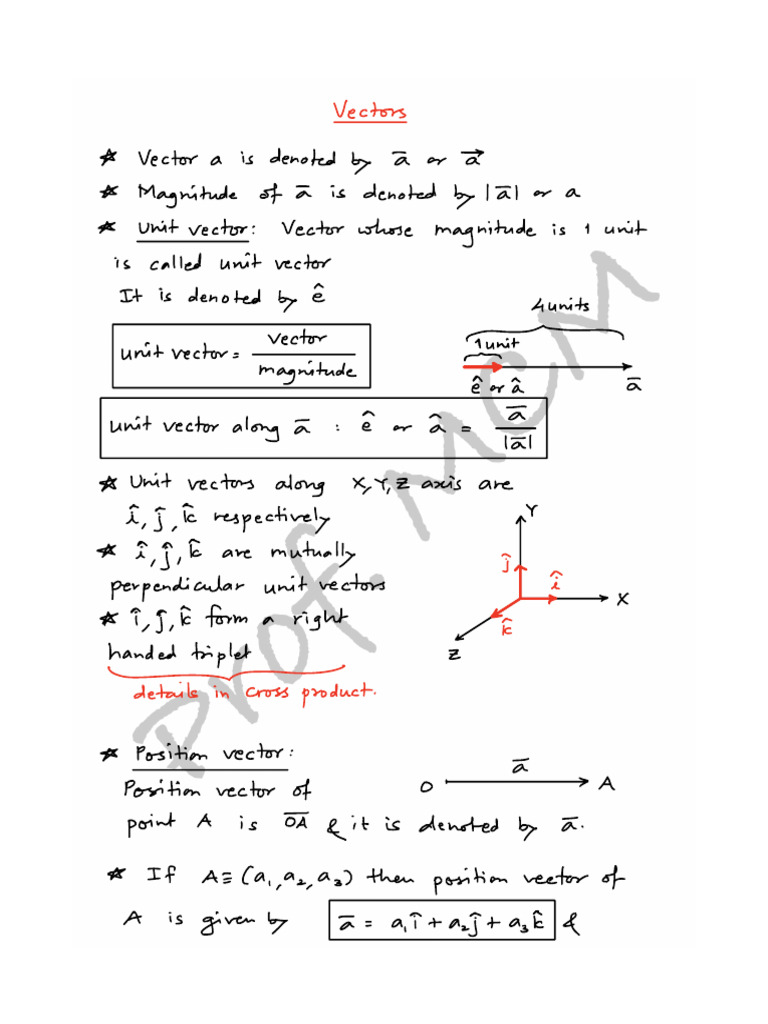 Understanding Vectors and Their Properties | PDF | Euclidean Vector ...