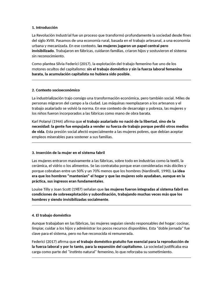 Resumen Terminado de TP Historia | PDF | Mujer | Trabajadora doméstica
