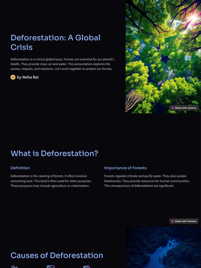 Deforestation A Global Crisis | PDF | Deforestation | Forests