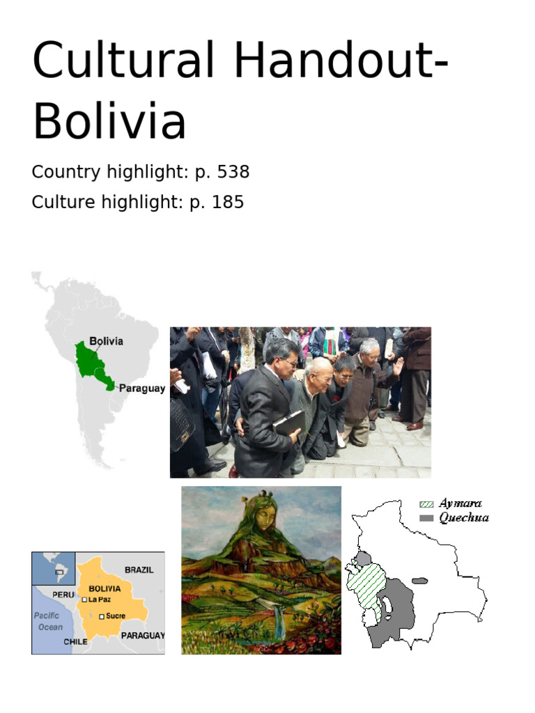 Bolivia Hand Out | PDF