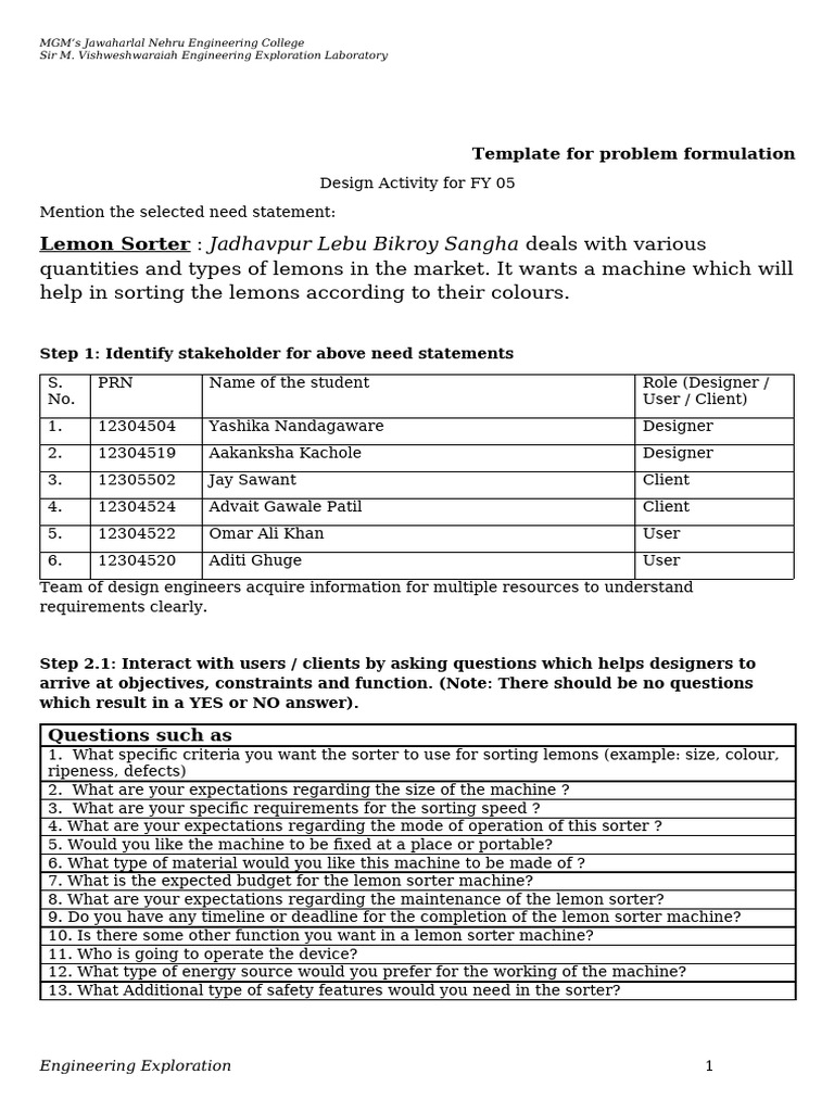 Lemon Sorter Machine Design Template | PDF | Rechargeable Battery ...