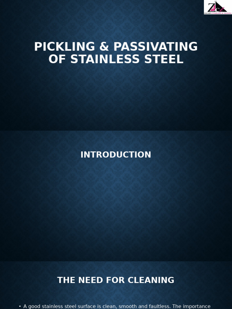 Stainless Steel Pickling & Passivation Guide | PDF | Corrosion ...
