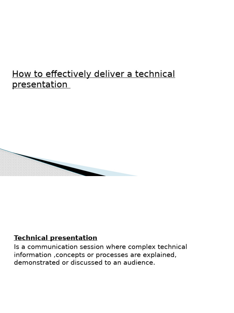Technial Writing Presentation1 | PDF
