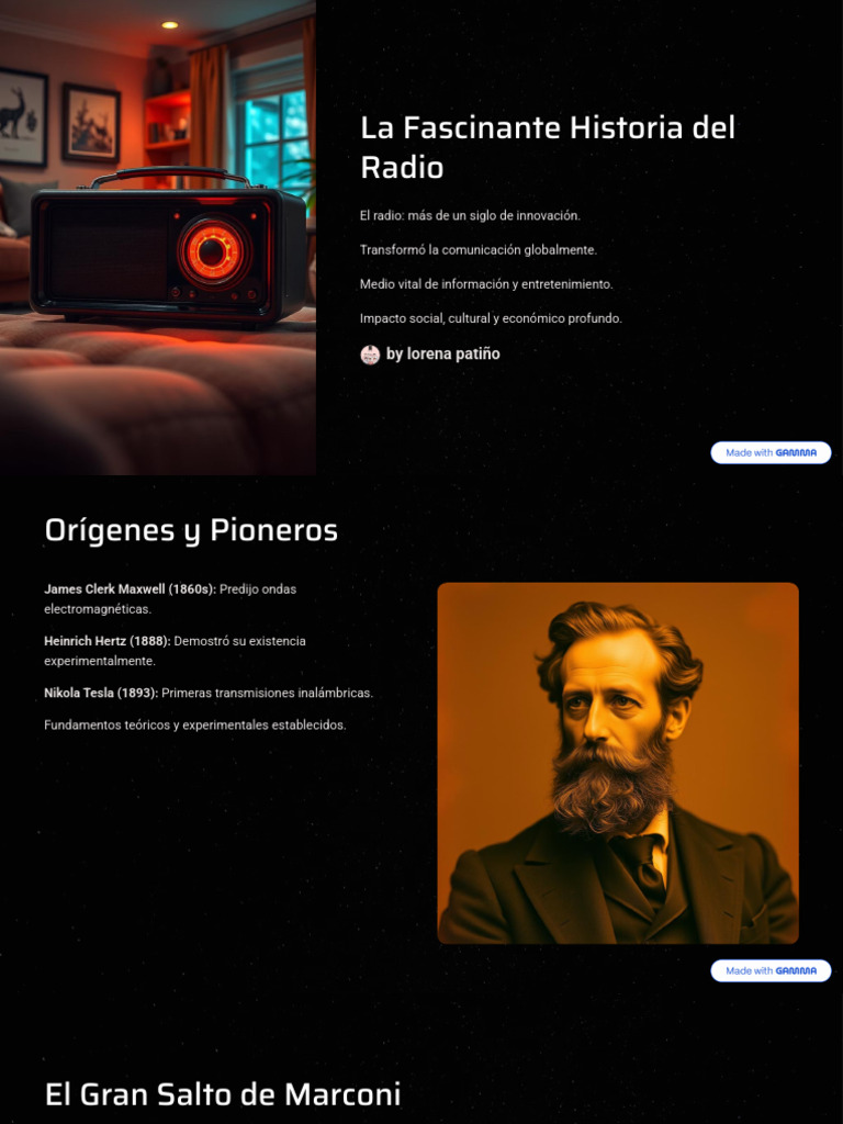 La Fascinante Historia Del Radio | PDF | Radio | Medios de comunicación ...