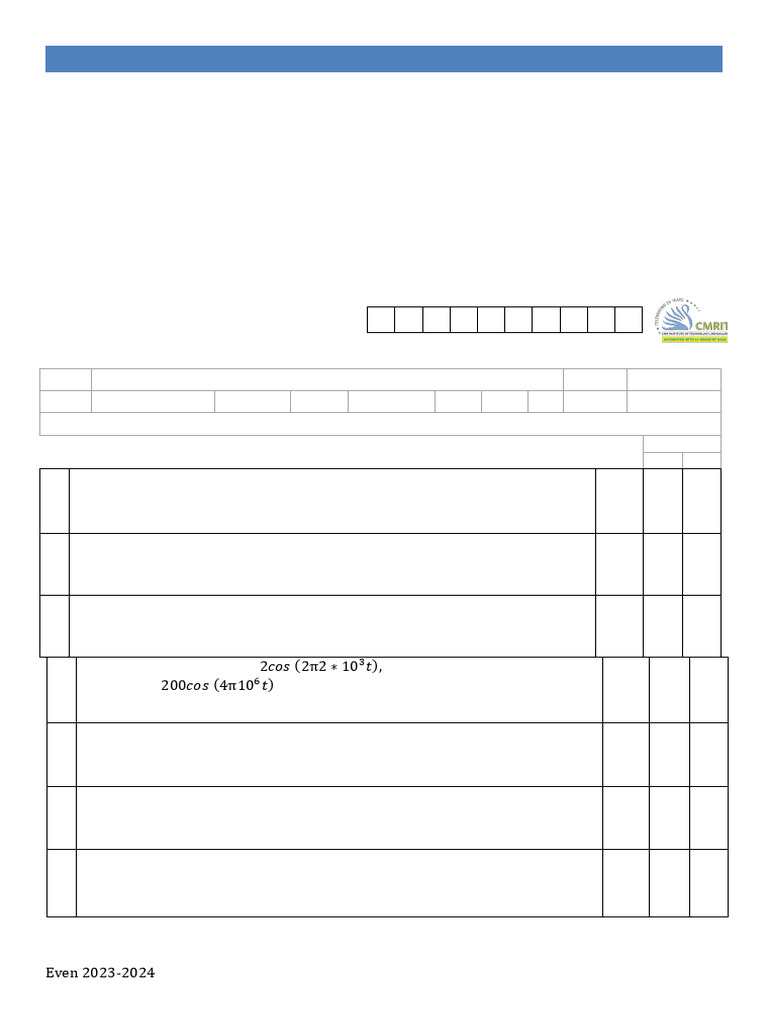 IAT-I Question Paper With Solution of BEC402 Principles of ...