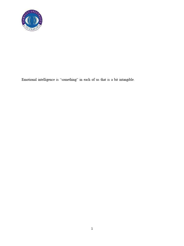 HUM122 Handouts Lecture17 | PDF | Emotional Intelligence | Emotions