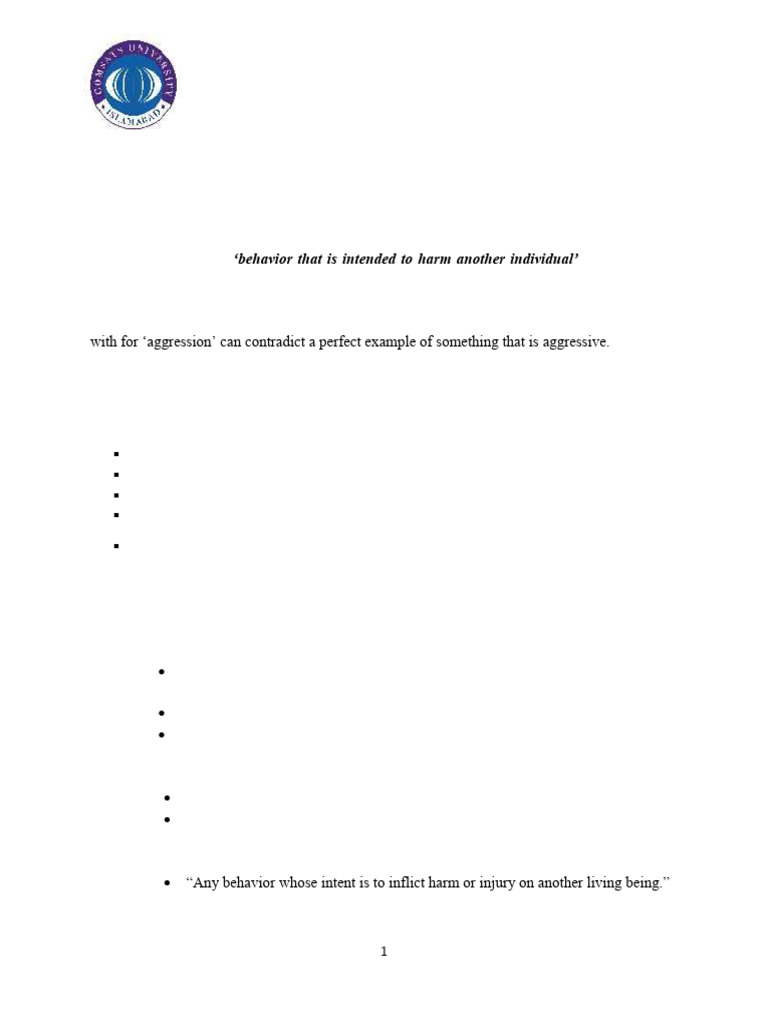 HUM122 Handouts Lecture18 | PDF | Aggression | Anger