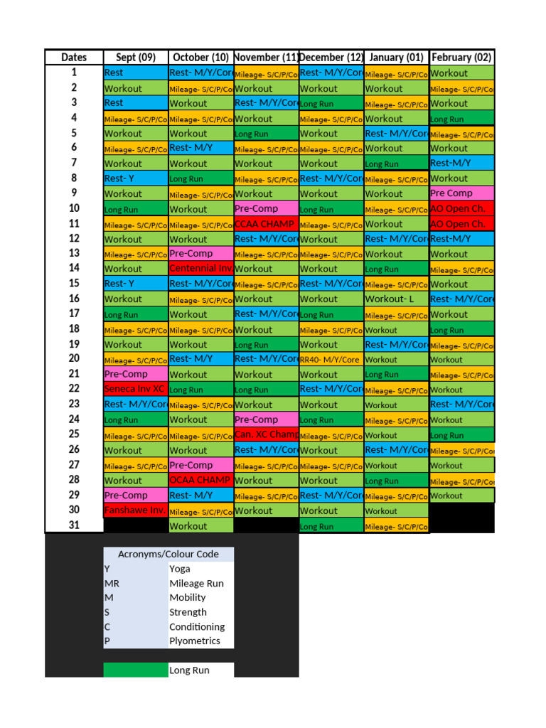 PC YTP Plan - Paulo Lokoro E Track | PDF | Strength Training | Physical ...