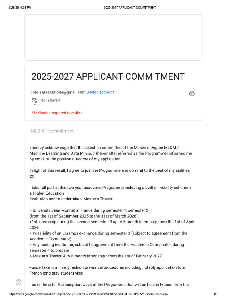 Confirmation Form 1 | PDF