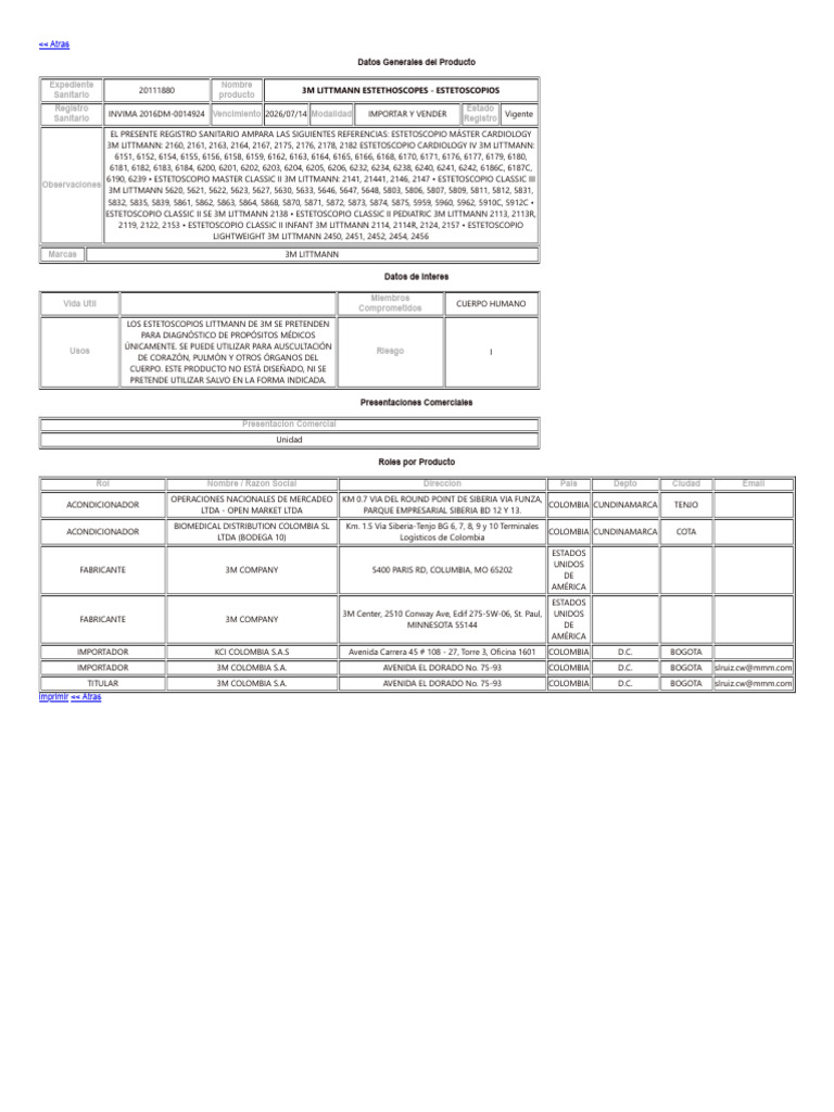 Fodendoscopio - INVIMA | PDF