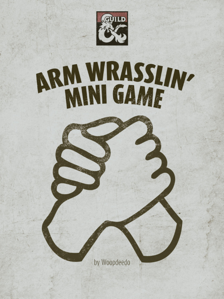 D&D Arm Wrestling Mini Game Rules | PDF | Tabletop Games