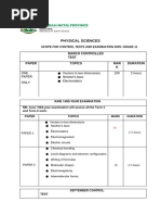 Grade 12 Physical Science Scope 2025 | PDF | Chemical Reactions ...