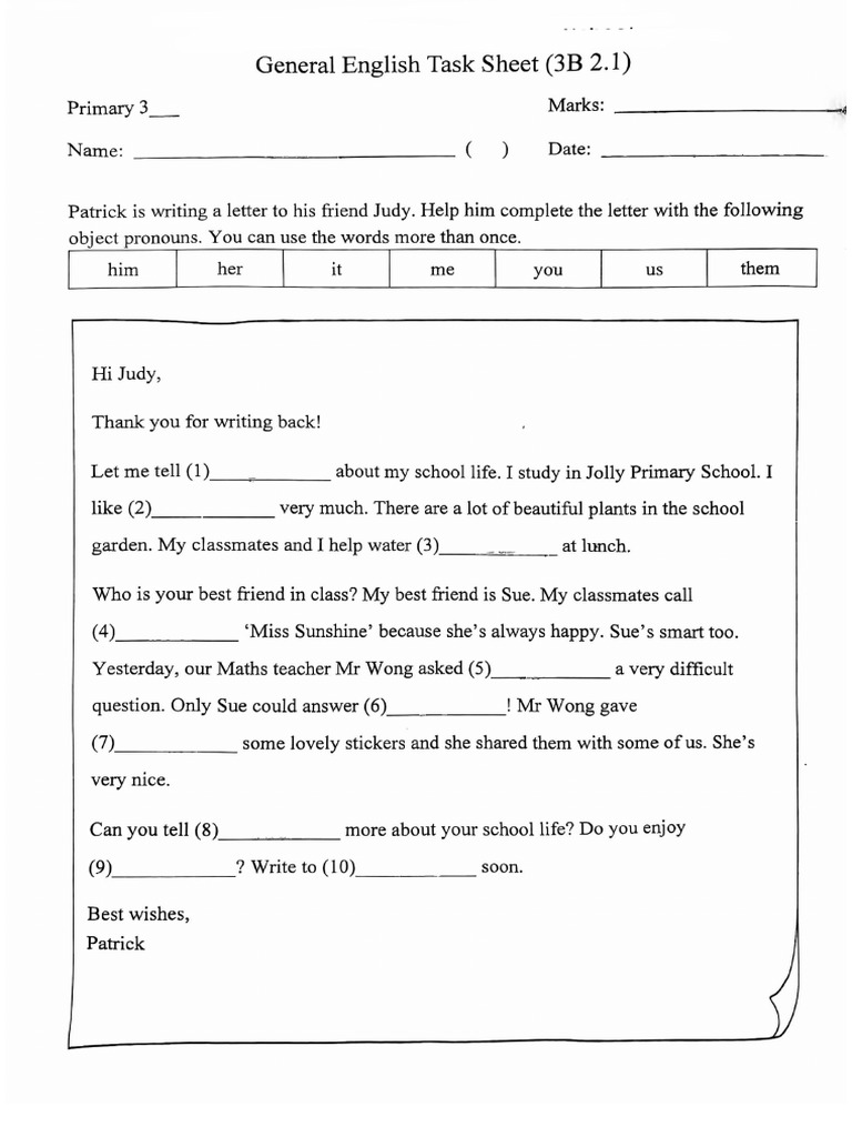蜜蜂試卷-P3 - GE 2nd Term Task Sheet (3b 2.1) - 24-25 | PDF