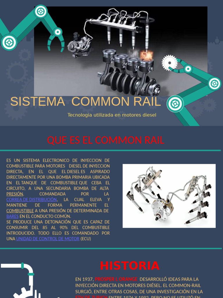 Sistema Common Rail en Motores Diésel | PDF | Combustibles | Tecnología ...