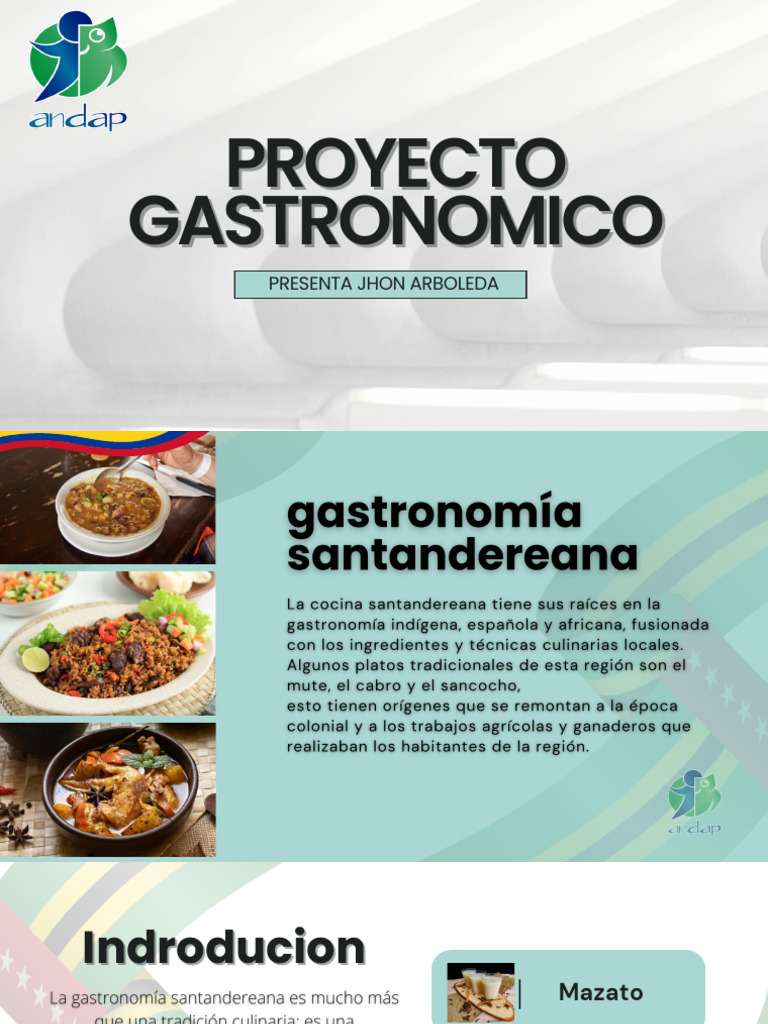 Proyecto Gastronomico David Lopez | PDF | Maíz | Cocina