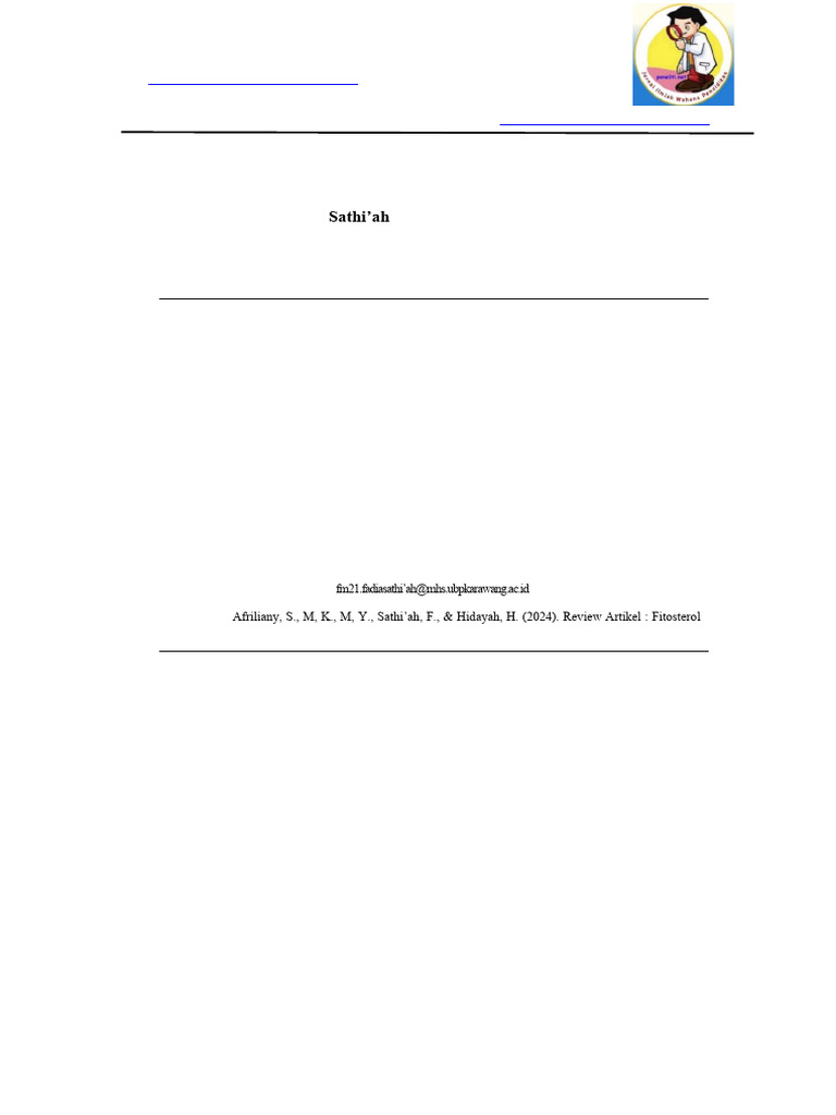 Fitosterol Bekatul dan Manfaat Kesehatan | PDF