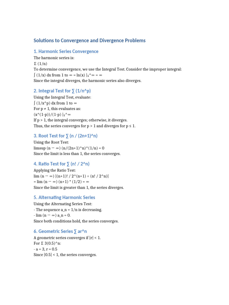 Convergence Solutions | PDF