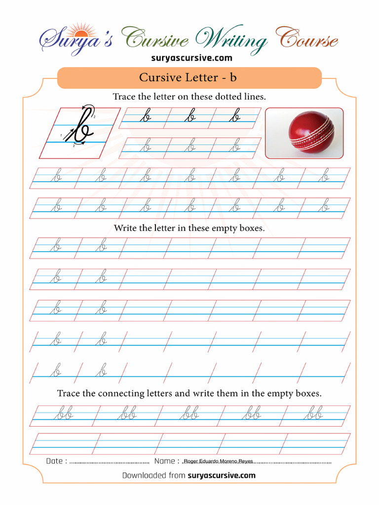 Cursive Small Letter B | PDF