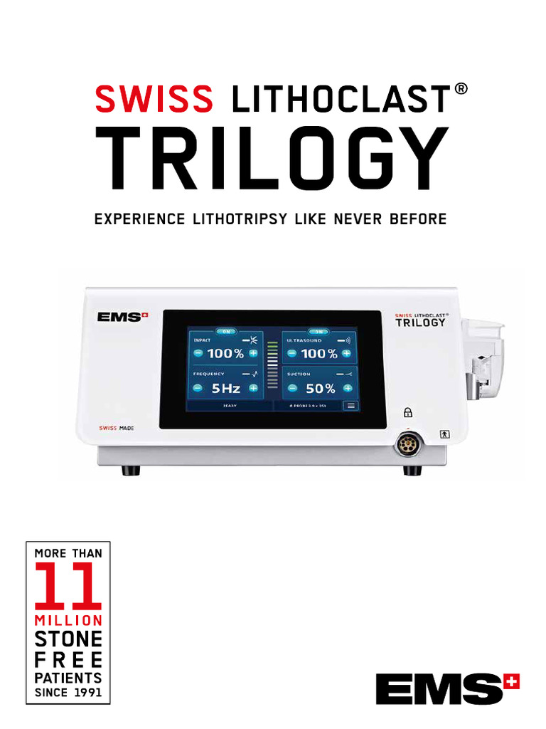 Swiss LithoClast® Trilogy: Fast & Safe Lithotripsy | PDF