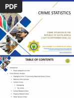 SAPS Third Quarter Crime Statistics 20242025 | PDF | Assault | Robbery
