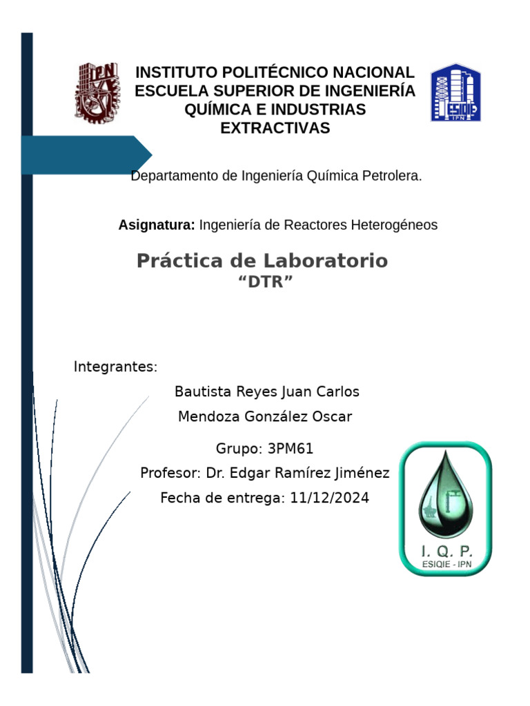 Reporte de Practica - Reactores Heterogeneos | PDF | Cromatografía | Petróleo