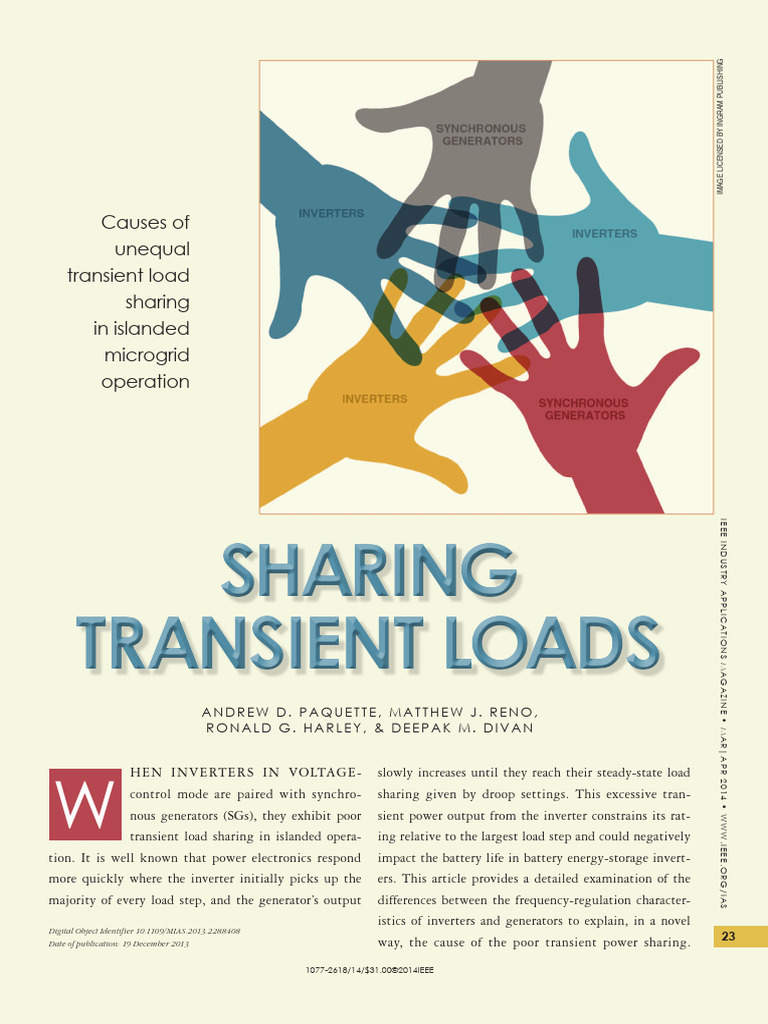 Transient Load Sharing in Inverters and SGs | PDF | Power Inverter ...