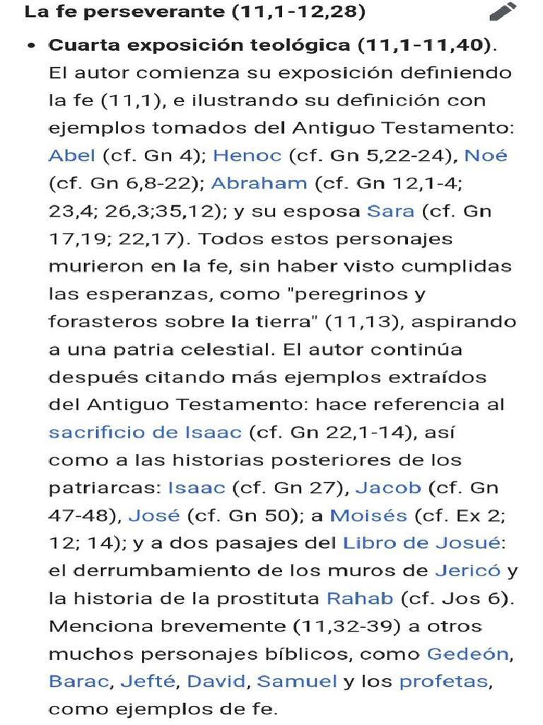 Introduccion Hebreos 11 y 12 Wikipedia | PDF | Contenido bíblico | Biblia hebrea