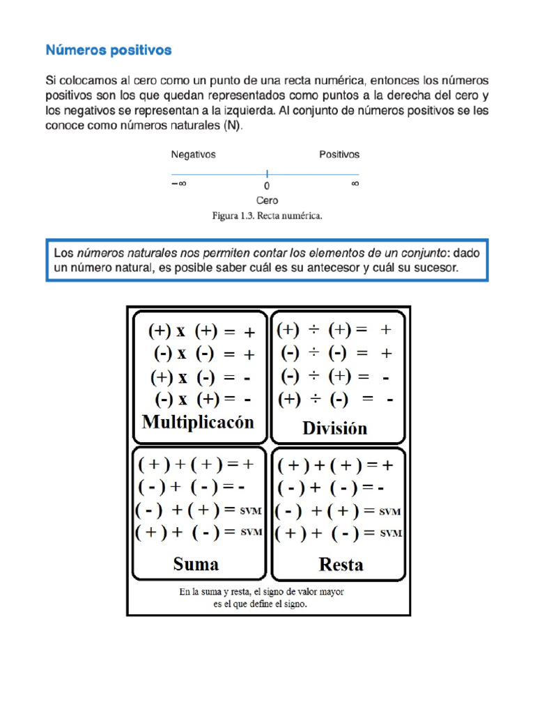 Reglas Del Algebra en Los Signos | PDF