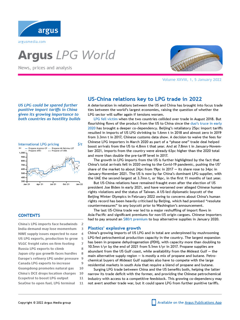 Argus LPG World | PDF | Liquefied Petroleum Gas | Natural Gas