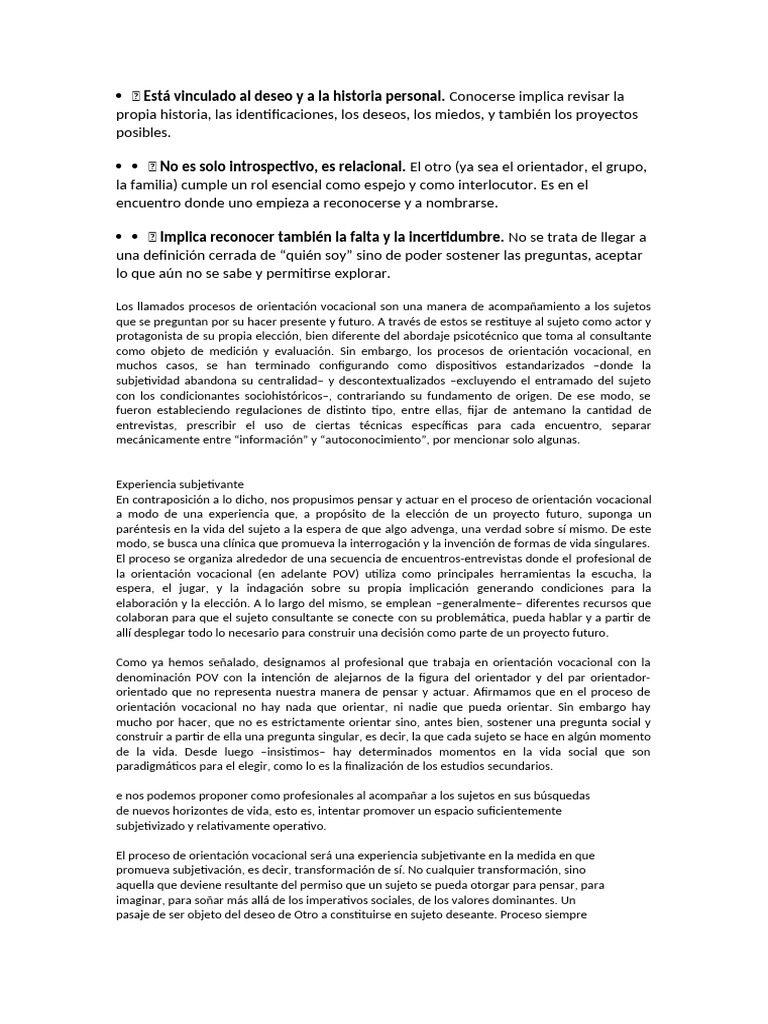 Resumen Rescovan Boceto | PDF | Experiencia | Verdad