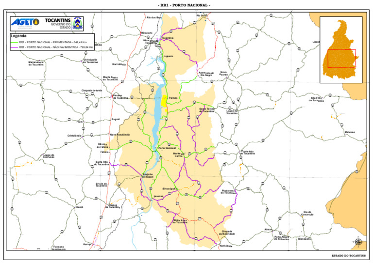 Mapa de Porto Nacional - Tocantins | PDF