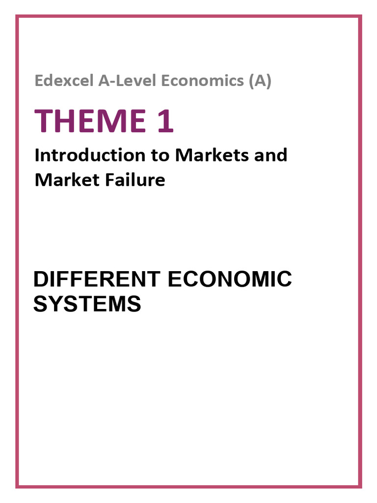 Understanding Economic Systems | PDF | Economic System | Free Market
