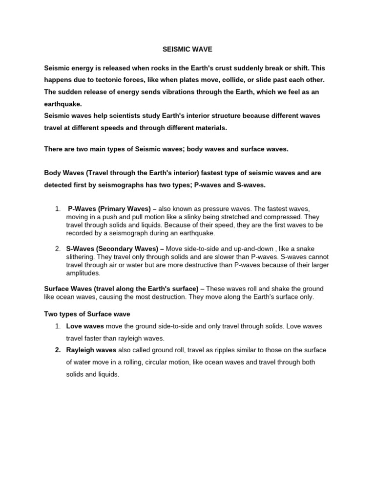 Seismic Wave Slinky Model | PDF | Waves | Solid Mechanics