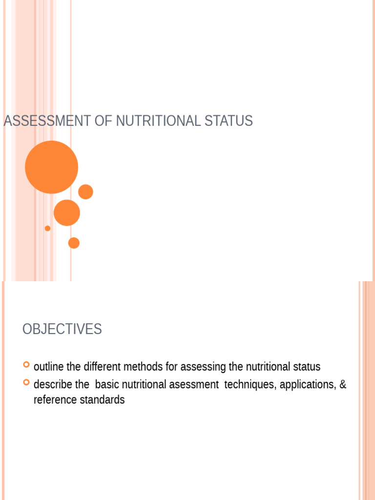 Nutritional Assessment | PDF | Body Mass Index | Malnutrition
