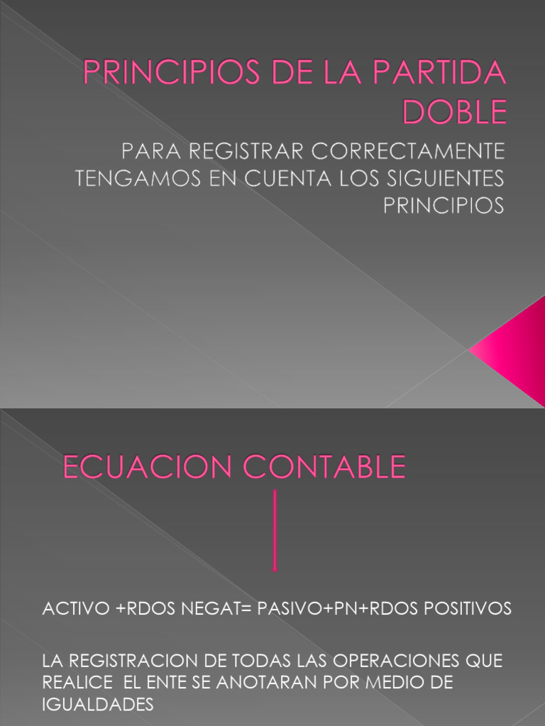 Principios de La Partida Doble | PDF