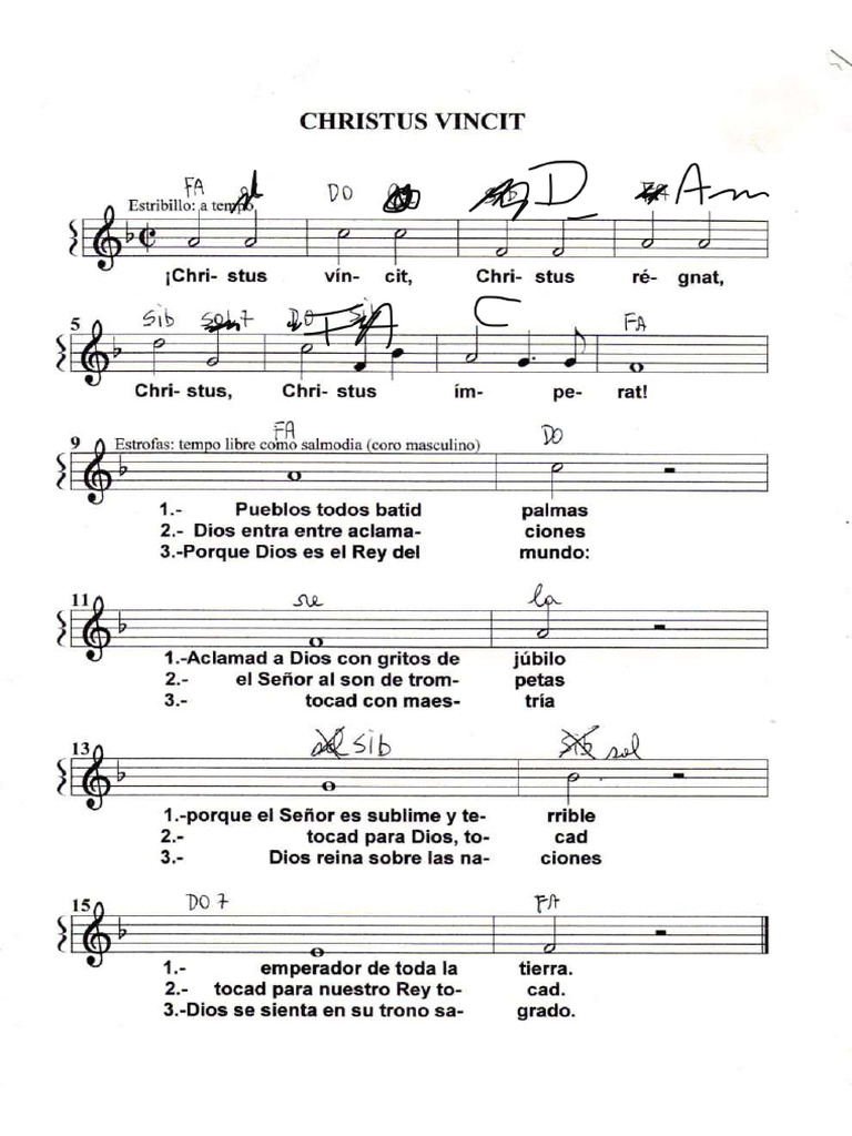 Christus Vincit - Estrofas | PDF