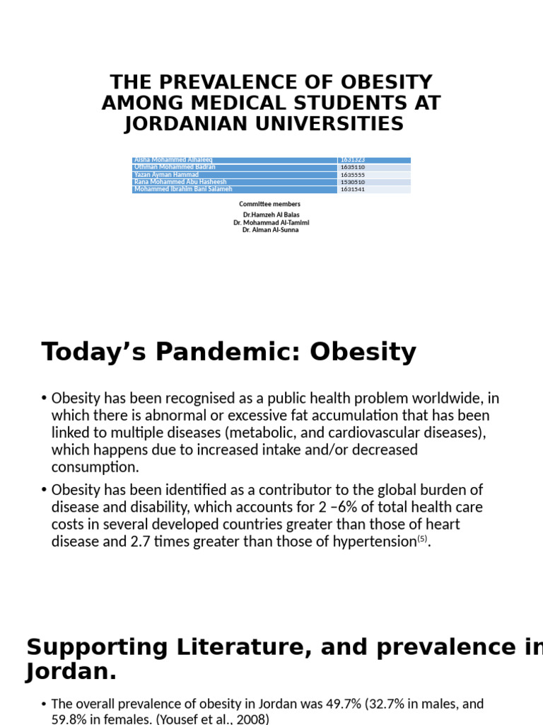 Obesity Slides Tpos | PDF | Obesity | Body Mass Index