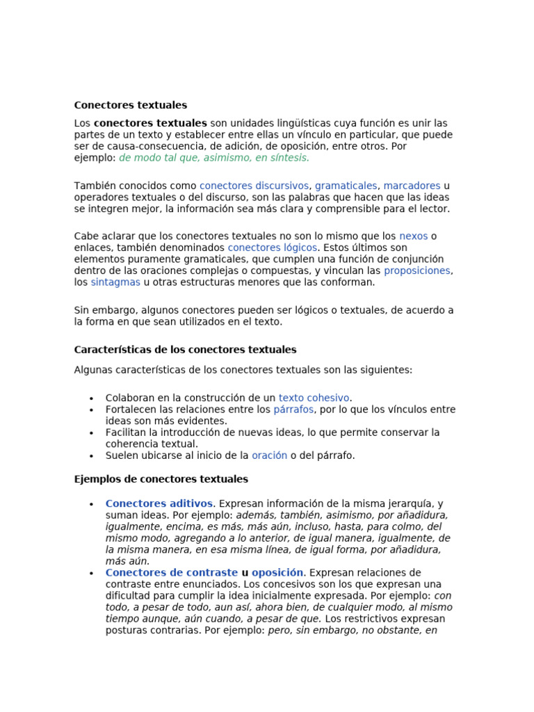 Conect Ores | PDF | Oración (Lingüística)