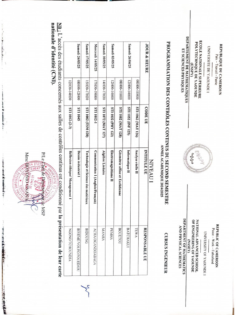 SN S2 Ing 2024-2025 | PDF