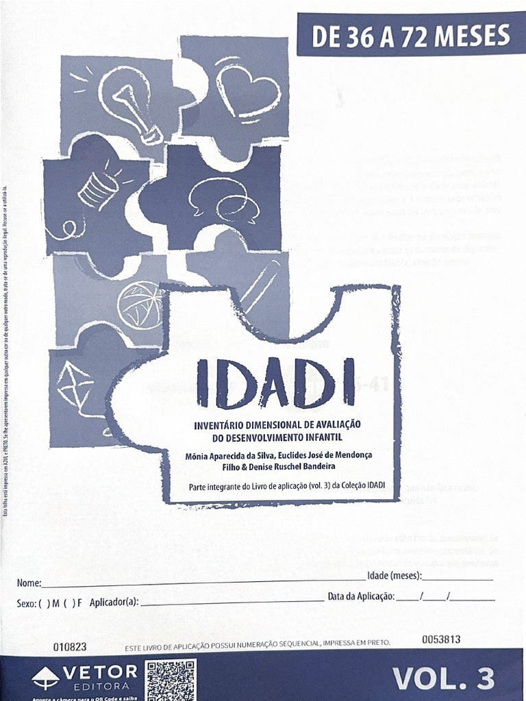 Idadi Inventário Dimensional de Avaliação Do Desenvolvimento Infantil ...