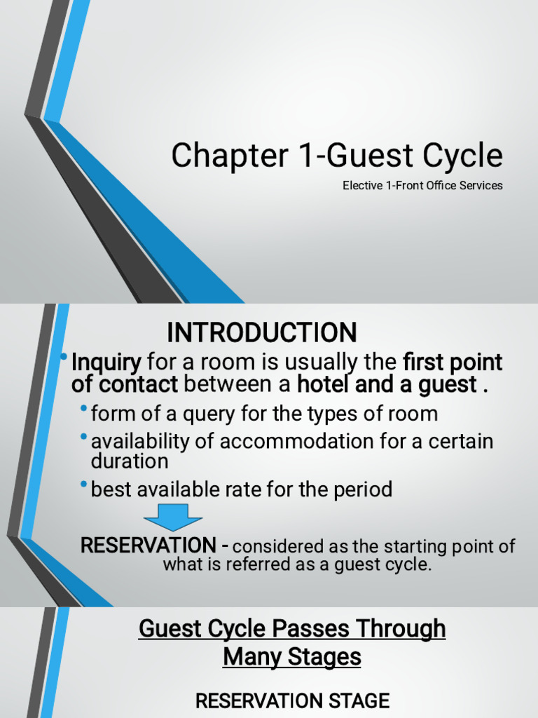 Chapter 1 Guest Cycle | PDF
