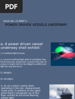 COLREG Navigation Lights and Shapes | PDF | Stern | Mast (Sailing)