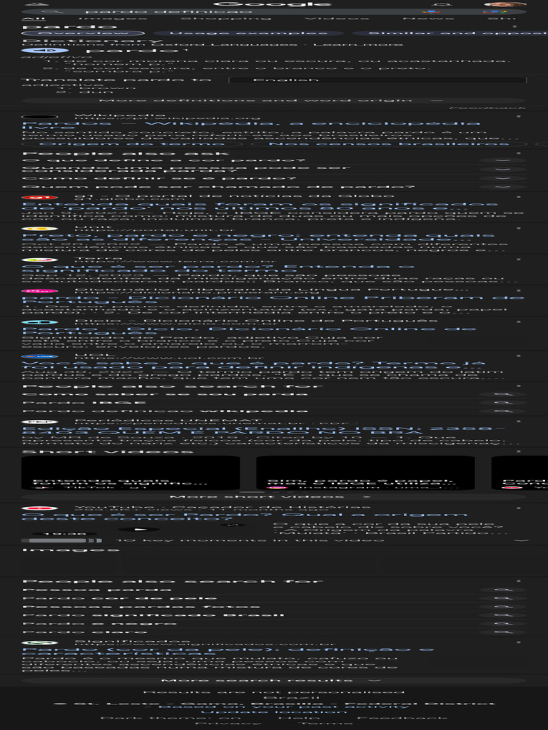 Pardo Definicao - Google Search | PDF | Negros | Pessoa de cor