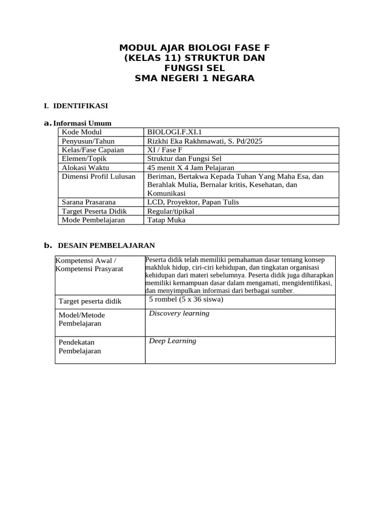 Draft Modul Ajar Deep Learning | PDF