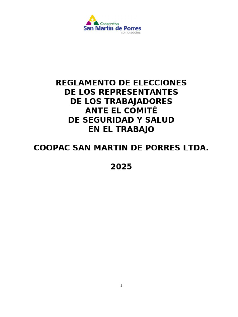 Reglamento de Elecciones Del CSST 2025 | PDF | Votación | Elecciones