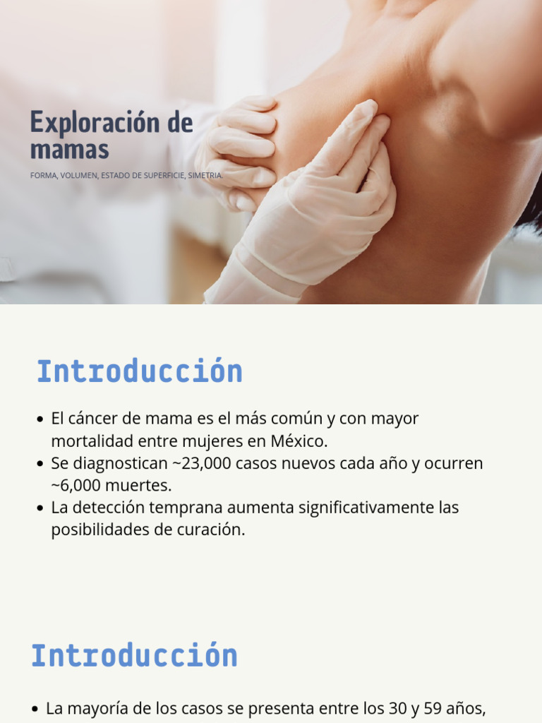 Guía de Exploración de Mama | PDF | Pecho | Cáncer de mama