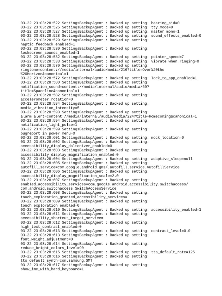 Settingsprovider | PDF | Operating System Technology | Computing